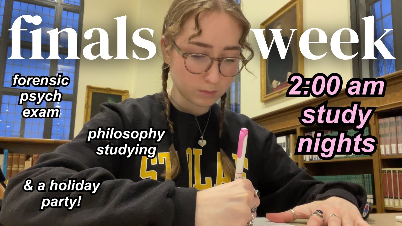 a busy finals week at st. olaf (study vlog! 📚) | intense studying and a ...