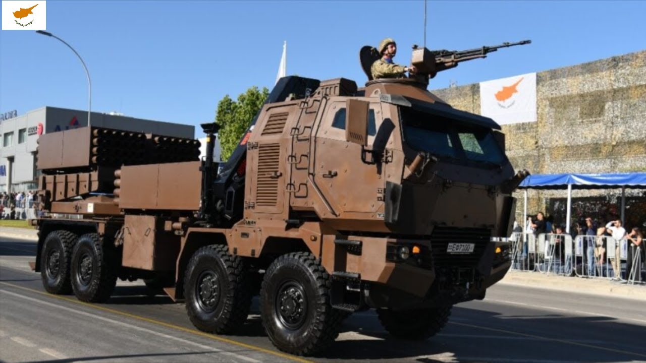 Serbia's new Tamnava MLRS makes its debut in Cyprus - YouTube