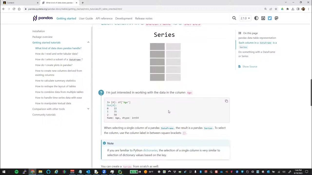INF601 - PANDAS Dataframes - YouTube