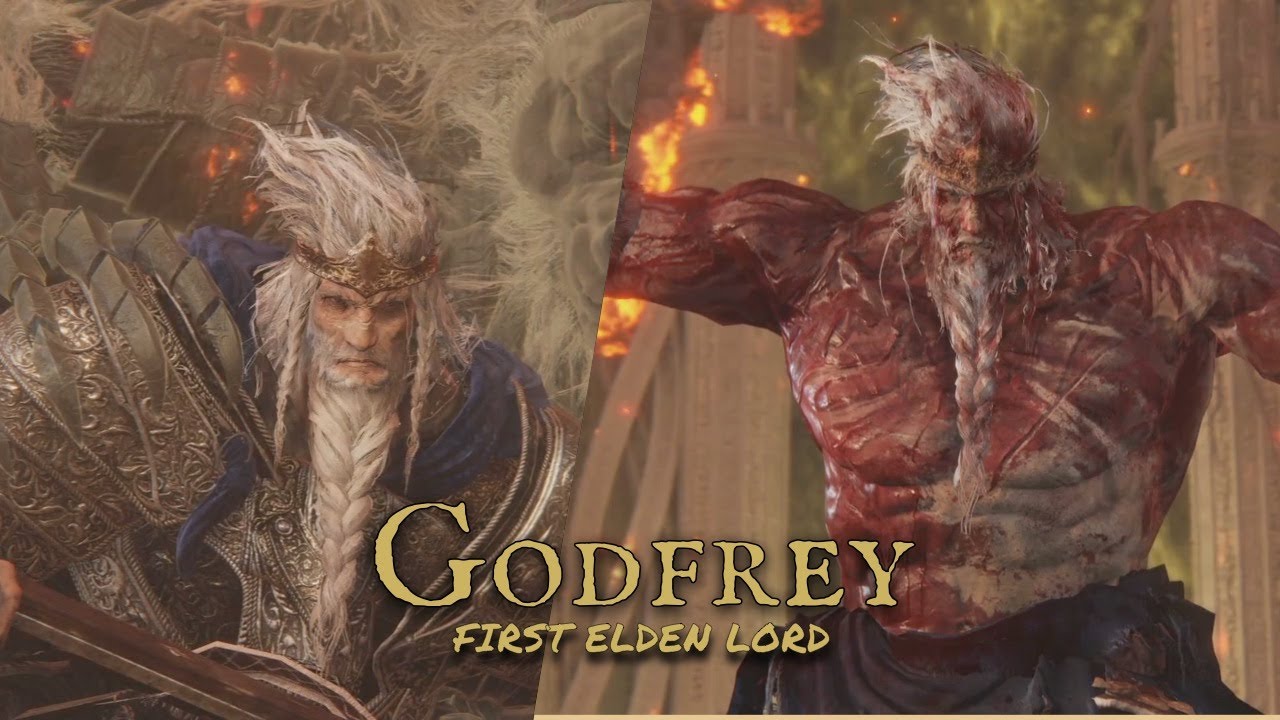 Elden Ring - Godfrey, First Elden Lord (Fight) - YouTube