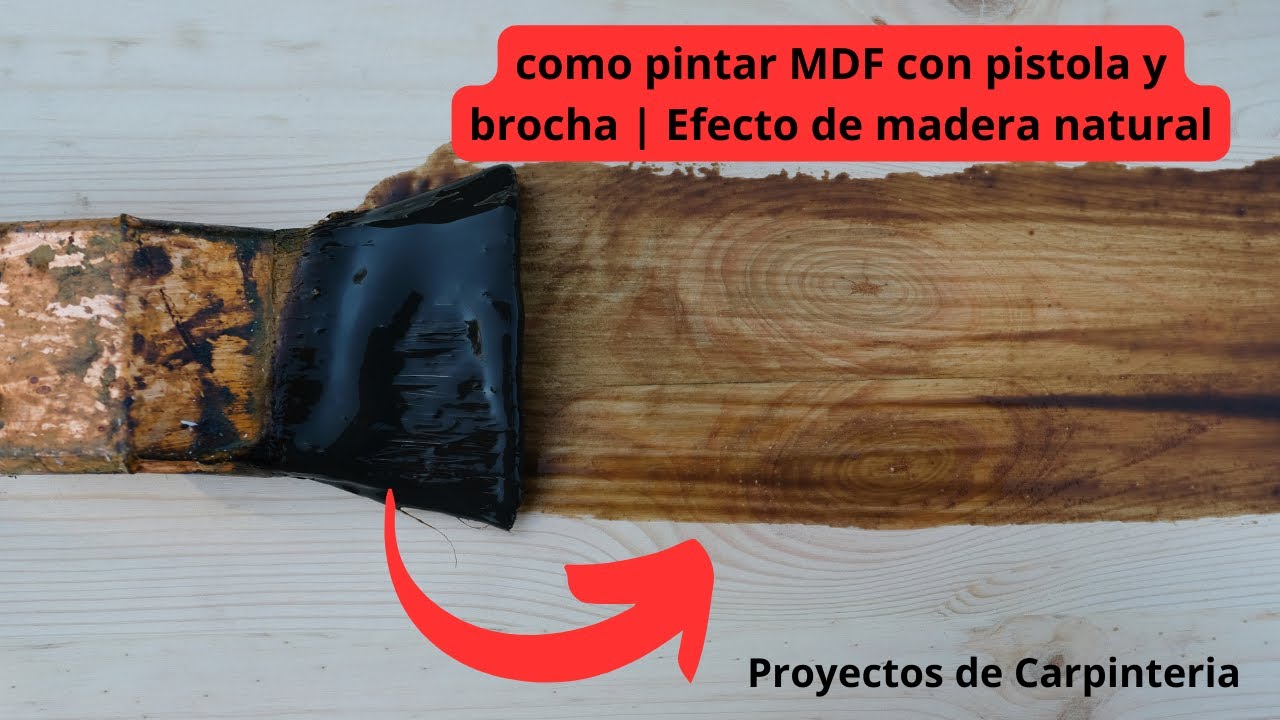 como vetear madera || pintar MDF || como hacer un veteado de madera ...