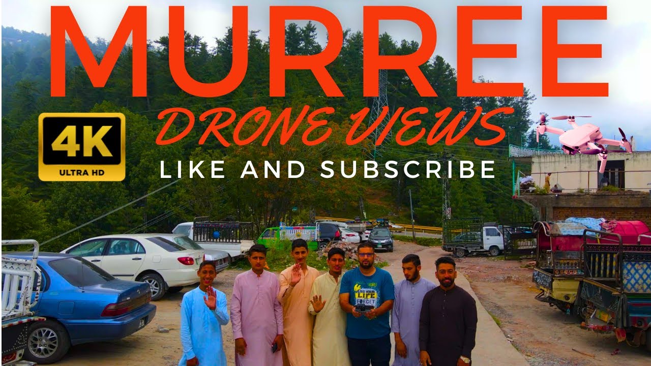 CINEMATIC DRONE 4K MURREE VIEWS WITH A GROUP OF TOURISTS | 4K VIEWS OF ...