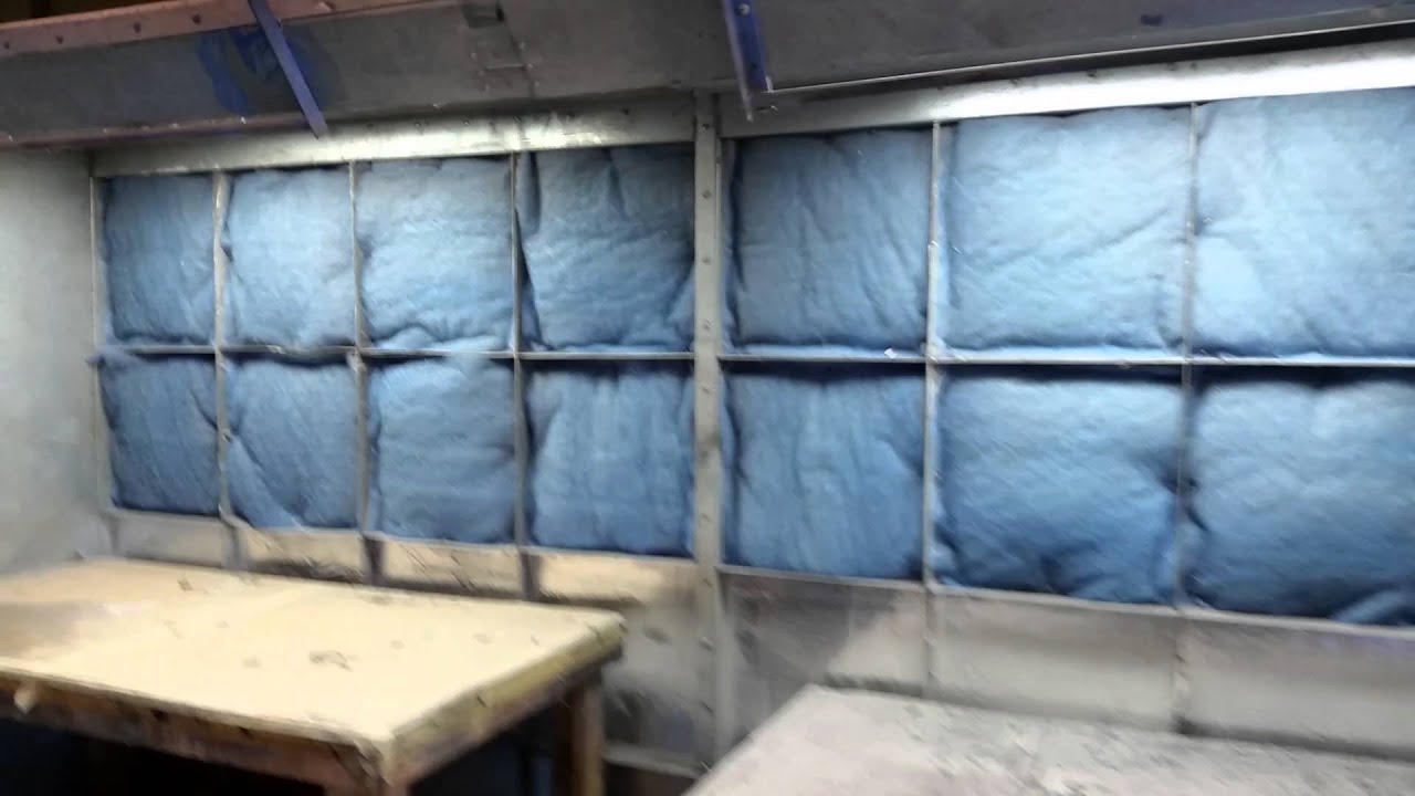 14 Foot open face paint Booth Dust Collector - YouTube
