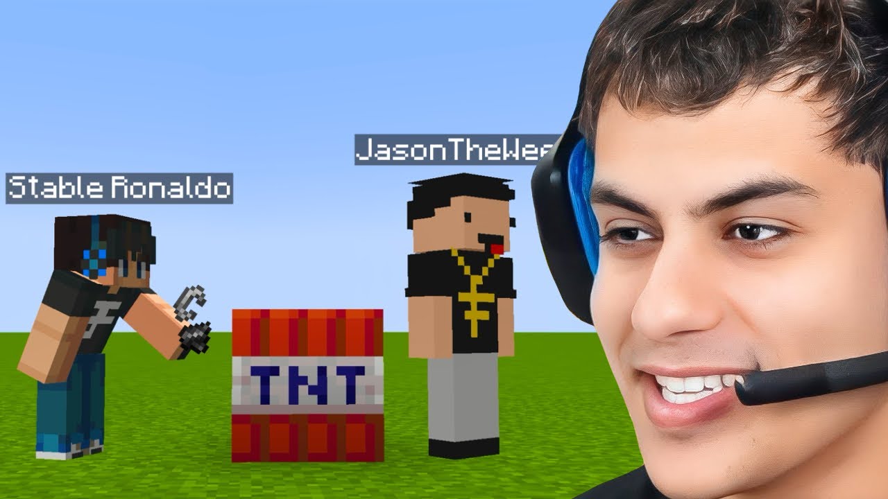 Stable Ronaldo DESTROYS JasonTheWeen Minecraft Server - YouTube