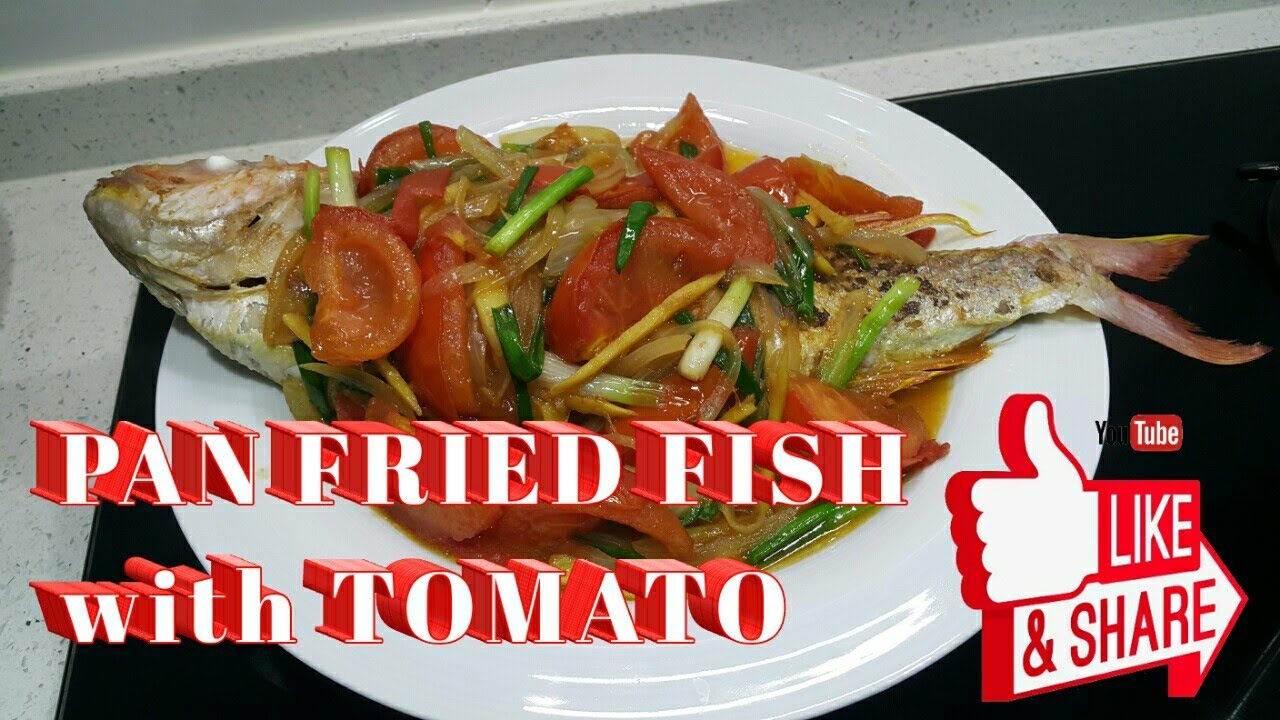 Pan Fried Fish with Tomato - YouTube