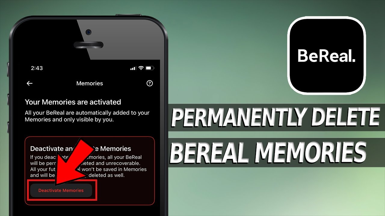 How to Permanently Deactivate/Delete BeReal Memories on iPhone? - YouTube