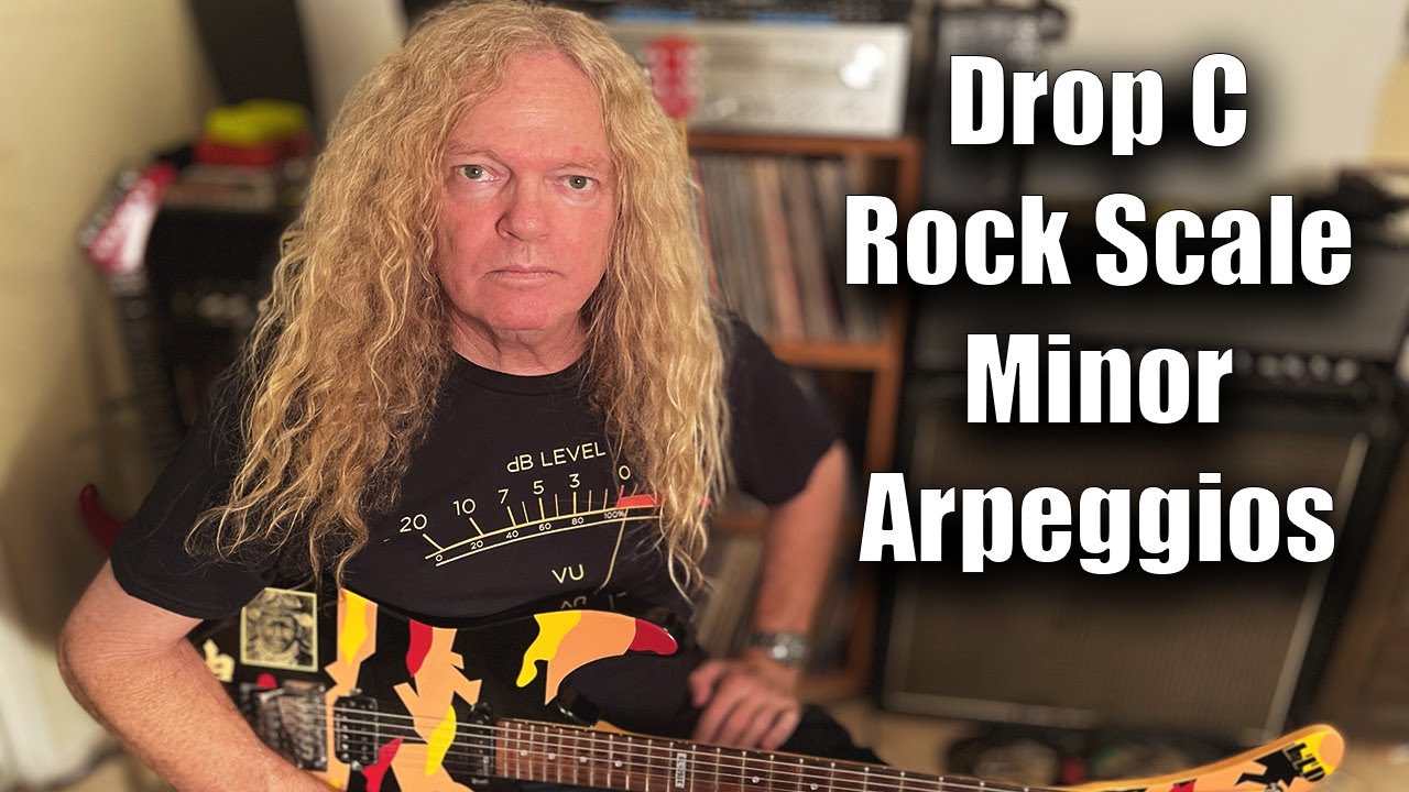 Learn Drop C Rock Scale Minor Arpeggios Guitar Lessons - YouTube