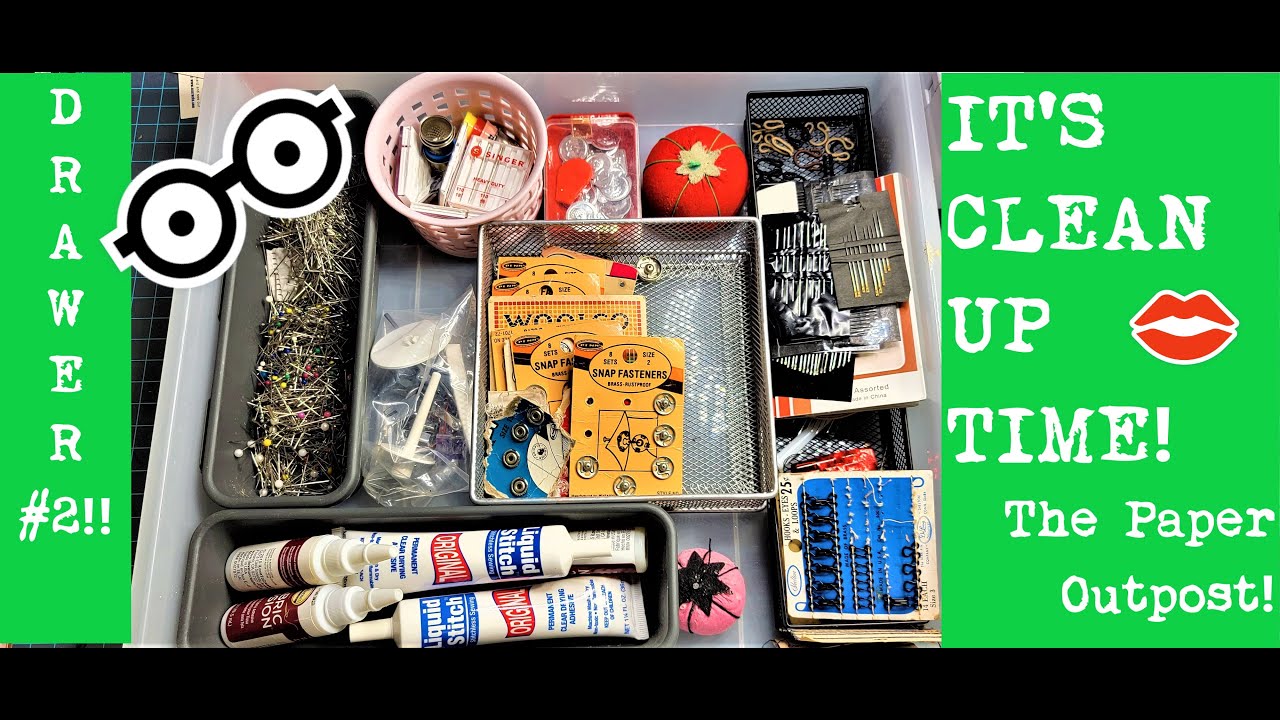 Cleaning My Craft Room Drawer #2 2021! This Has to Happen! Organize ...