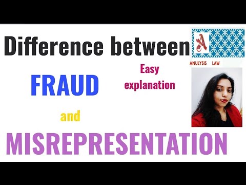 Fraud and Misrepresentation| Difference| Indian Contract Act #ggsipu ...