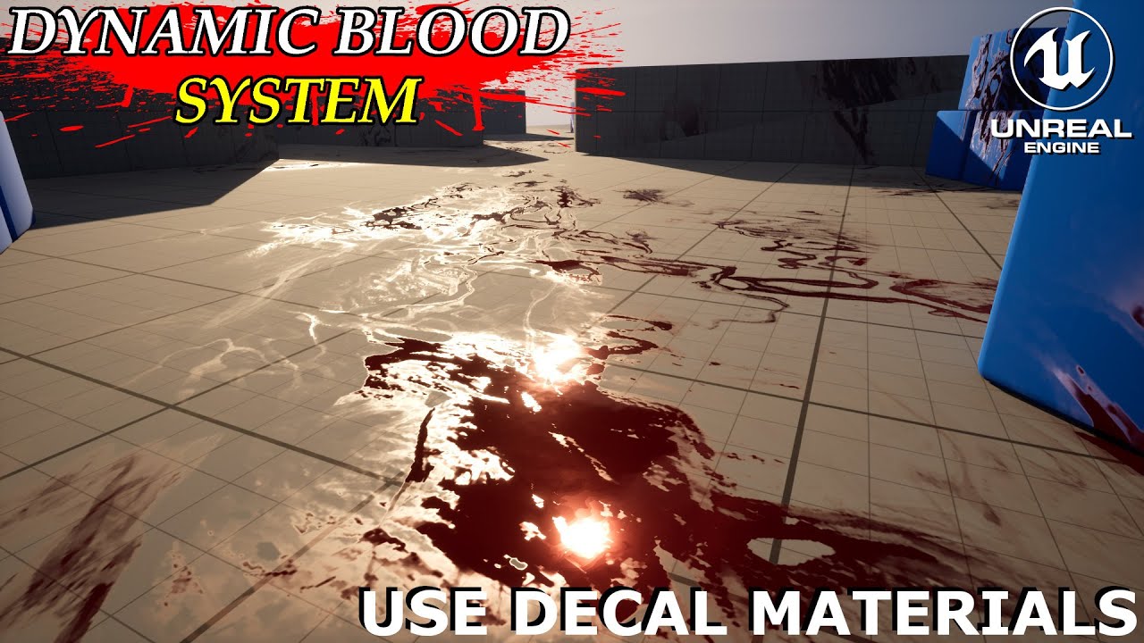 01 How to use Dynamic Blood Decal System in Unreal Engine - YouTube