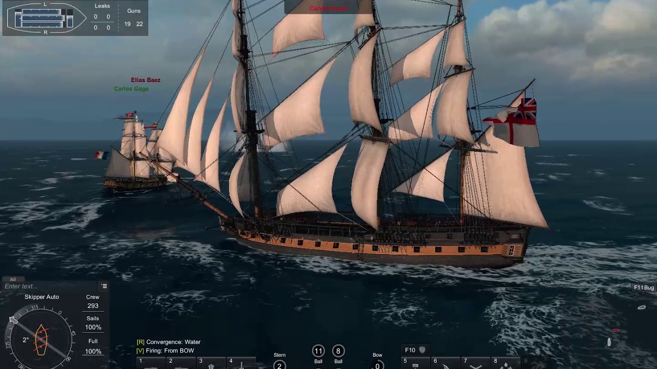 Diana and Pandora Frigates Vs. Snow, Naval Action Battle - YouTube