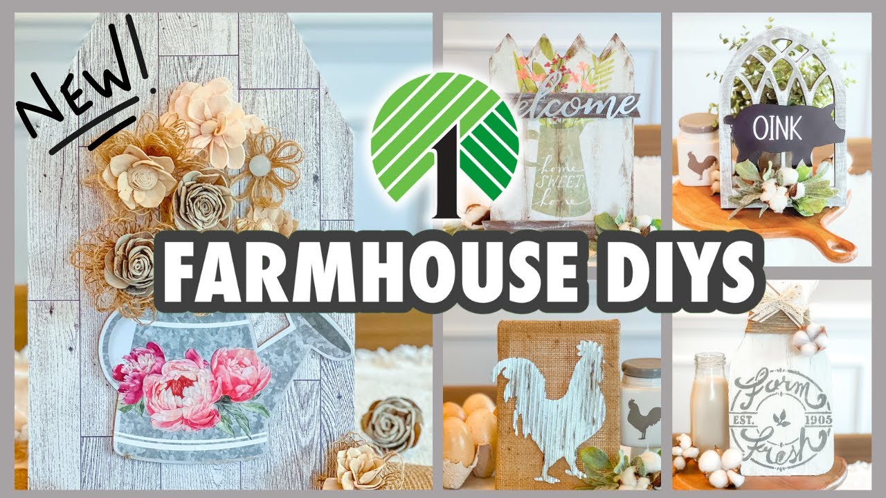 *NEW* DIY RUSTIC FARMHOUSE DECOR l QUICK & EASY DOLLAR TREE FARMHOUSE ...