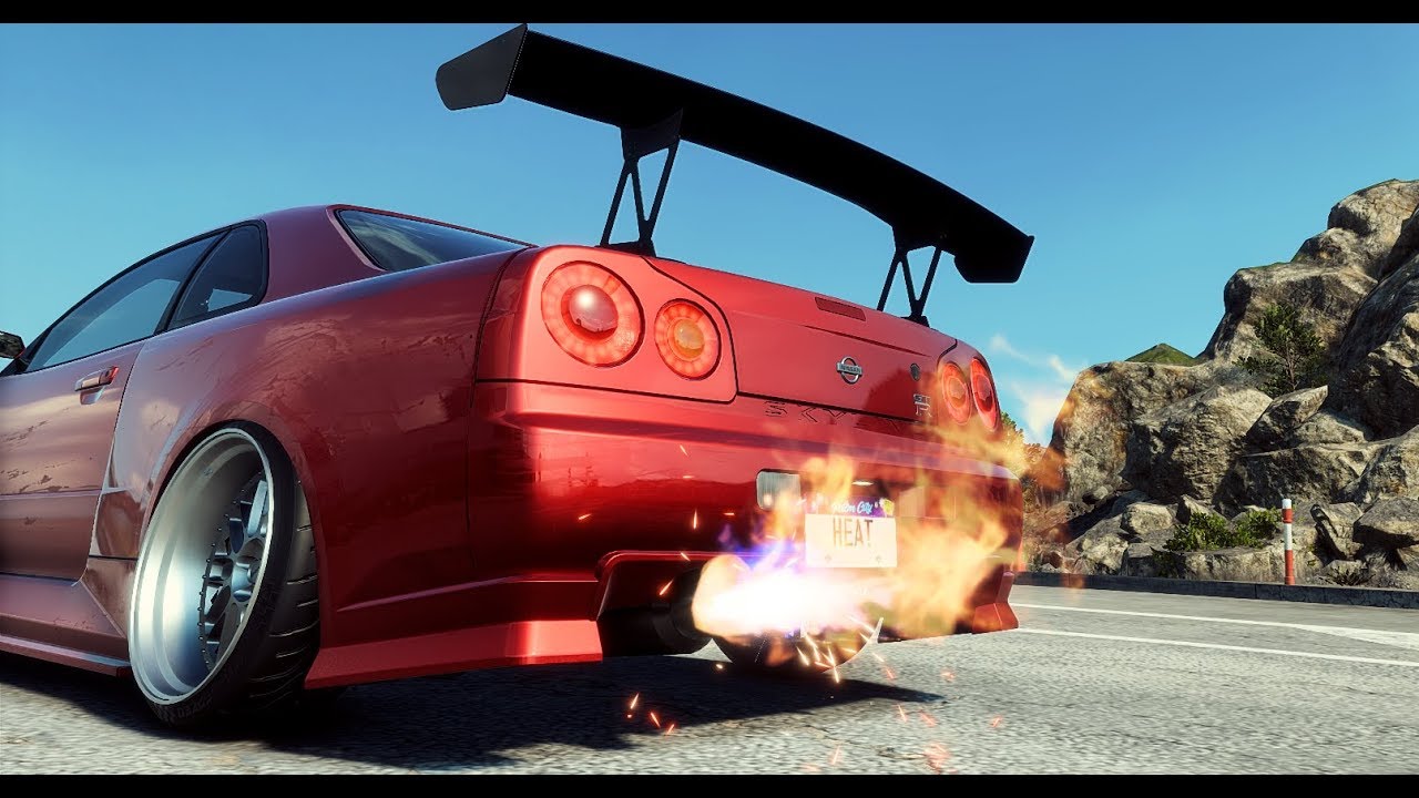 NFS Heat | Nissan Skyline R34 Drifting (Fully Upgraded) - YouTube