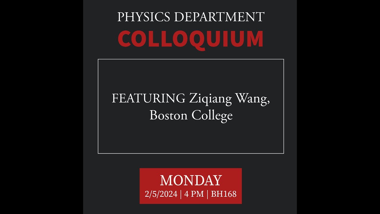 Ziqian Wang, Kagome Superconductors, Loop-current Chern Metal, Roton ...