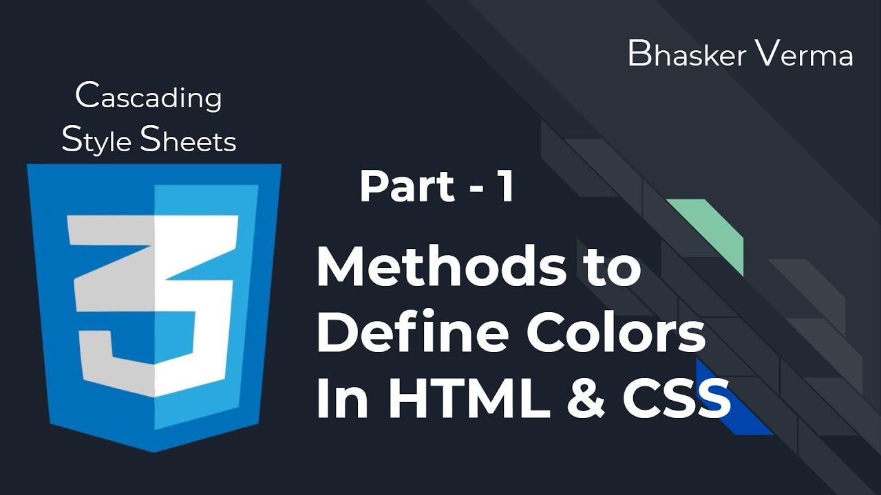 CSS Tutorial for beginners in Hindi #8 (Part 1) | Methods to define ...