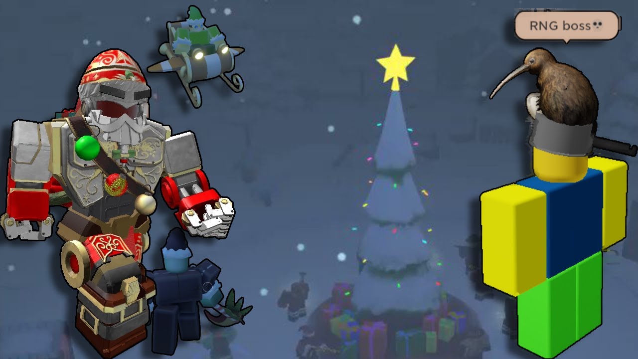 Helping people beat the 2022 Christmas event on Roblox TDS - YouTube