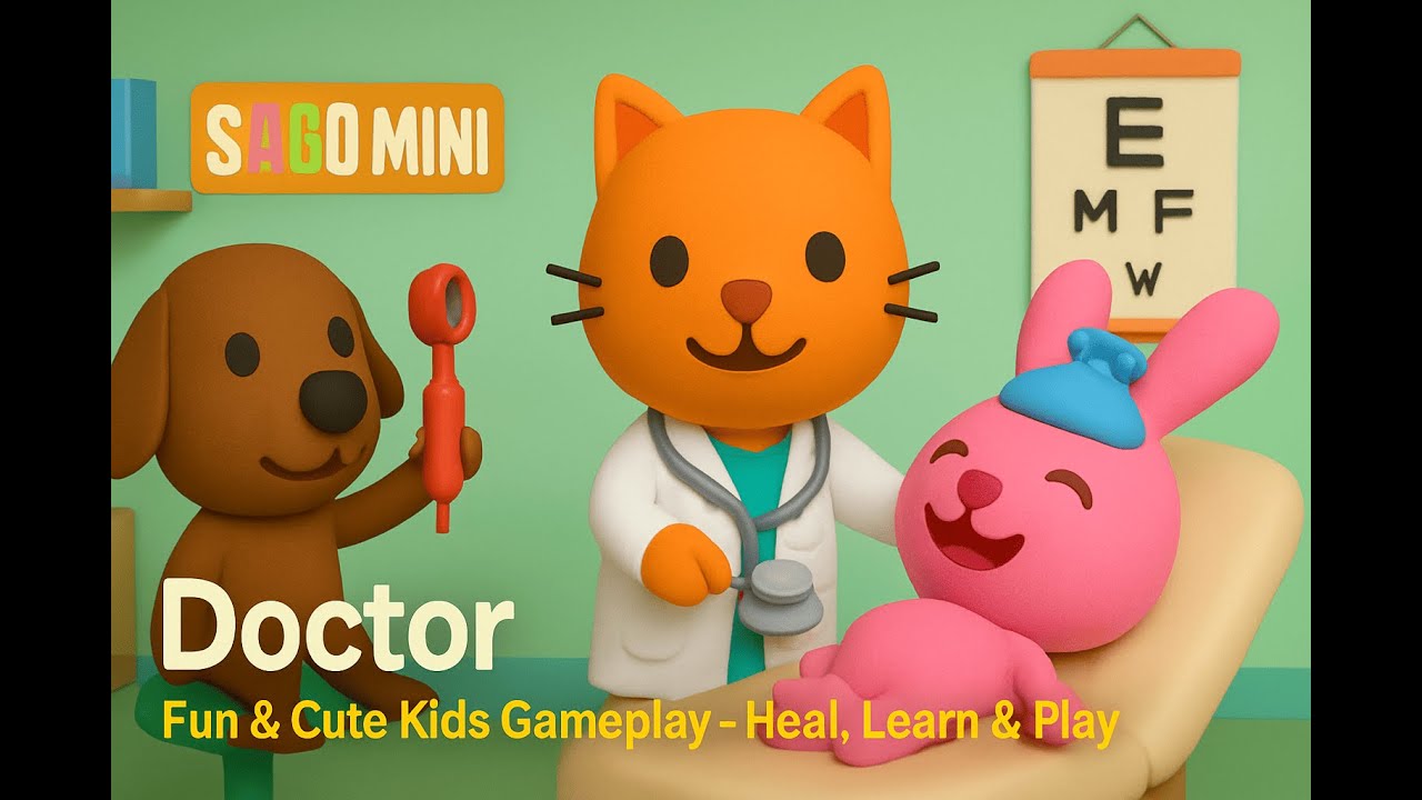 🔥 Title : Sago Mini Doctor 🏥 | Fun & Cute Kids Gameplay | Heal, Learn ...
