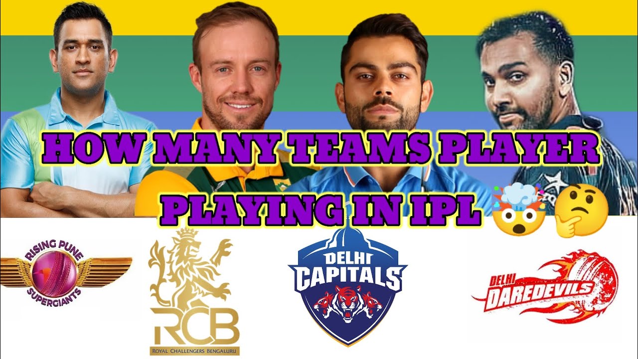 Top Cricketers with How many Teams they played for in IPL 🏏 || all ...