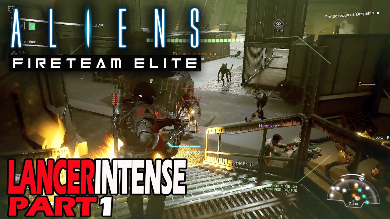 ALIENS: FIRETEAM ELITE - PART 1 - LANCER BUILD - SOLO - INTENSE MODE ...