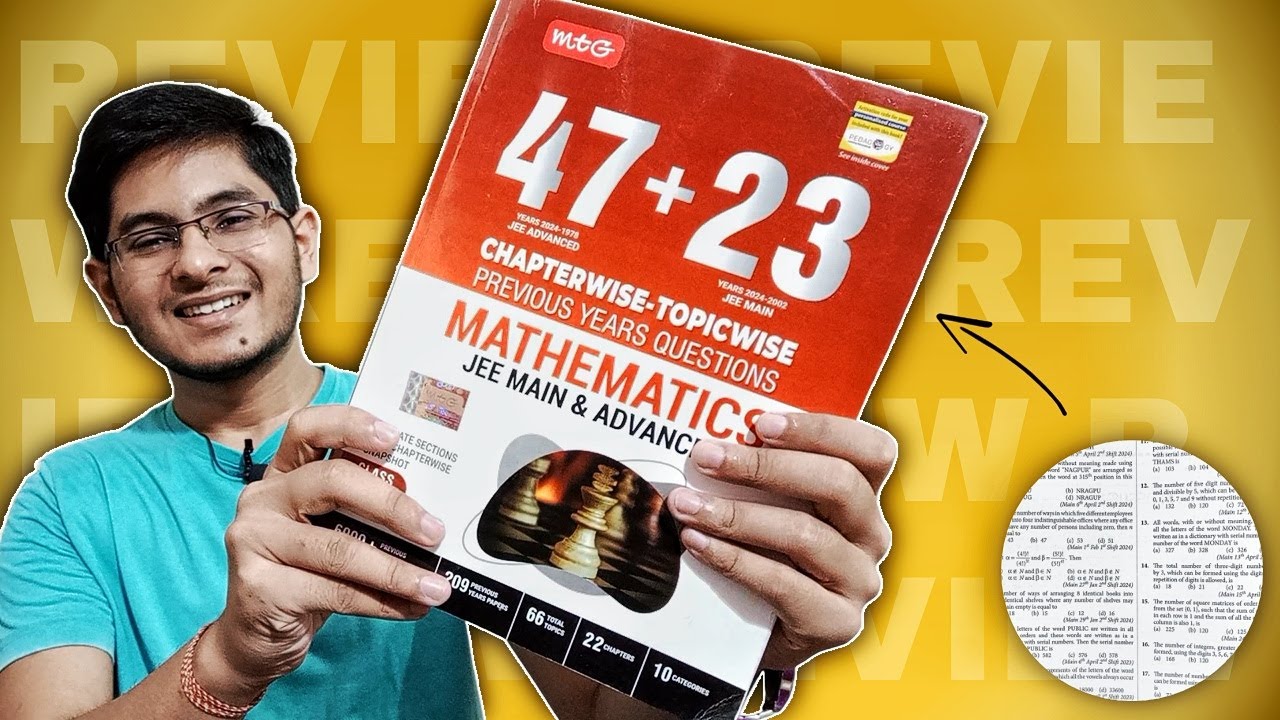 MTG 47+23 * Best JEE Main, Advanced PYQ Review 😕 6000+ Questions - YouTube