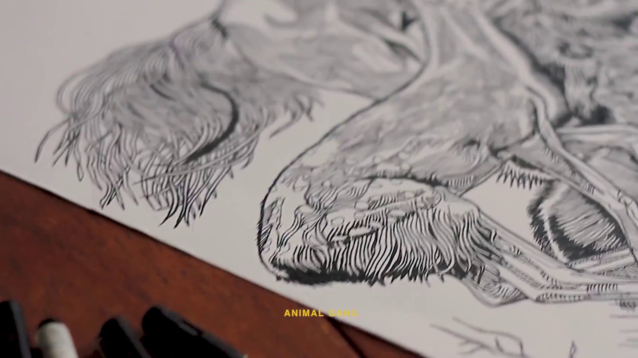 ANIMAL GANG - Process Video - Artwork by Luke Dixon - YouTube