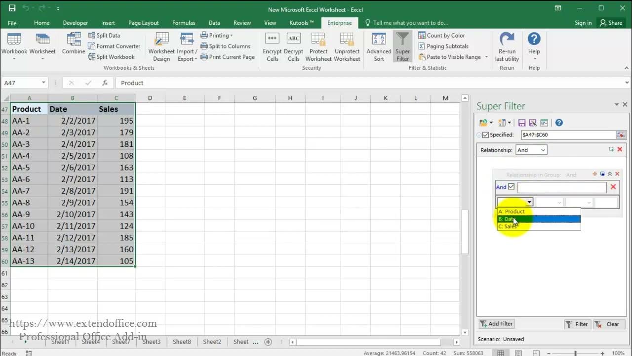 How To Display / Show Auto Filter Criteria In Excel? - YouTube