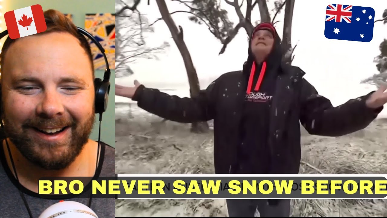 Canadian Guy Reacts to Eastern Australia hit with most snow in 40 years ...