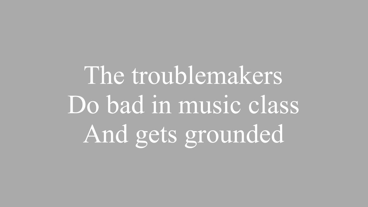 The troublemakers do bad in music class and gets grounded - YouTube