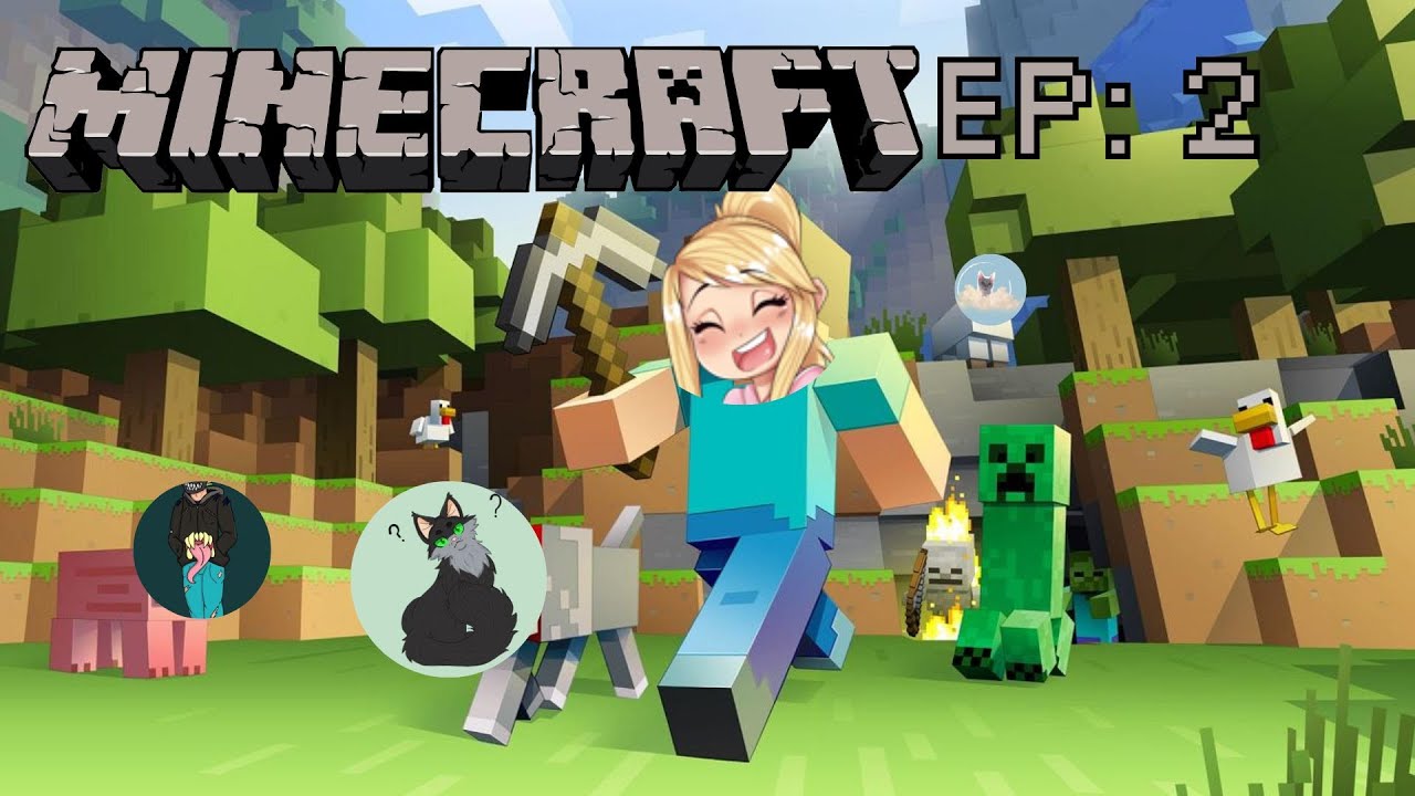 Minecraft Ep 2: The first base..? - YouTube