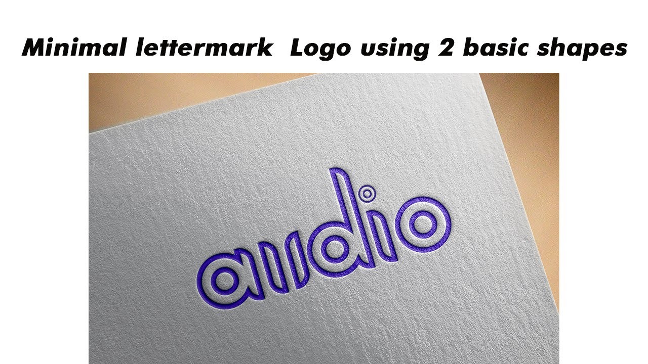 Vector LOGO| Simple Logo design with 2 basic shapes | Letter mark Logo ...
