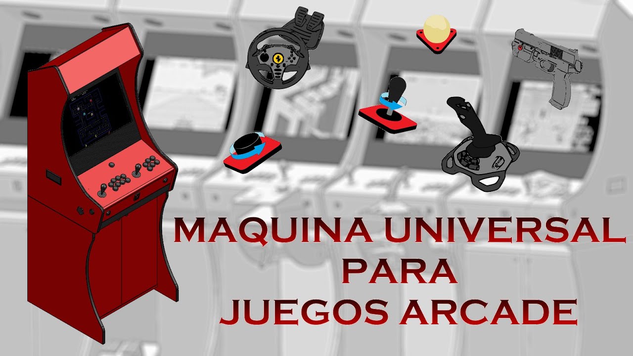 Maquina Arcade con volante, pistola, trackball, spinner... - YouTube
