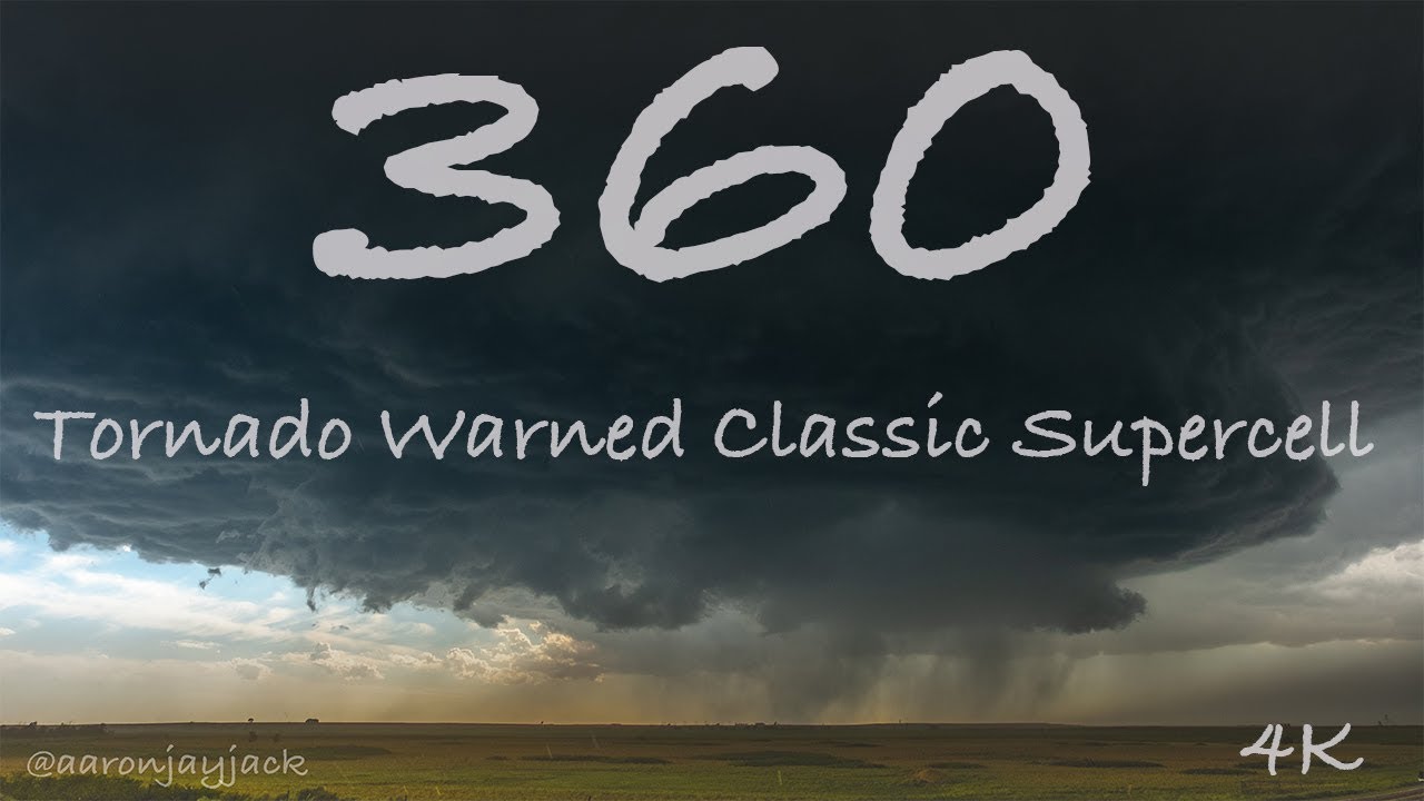 360 Video of Classic Monster Supercell in Wheeler Texas - YouTube