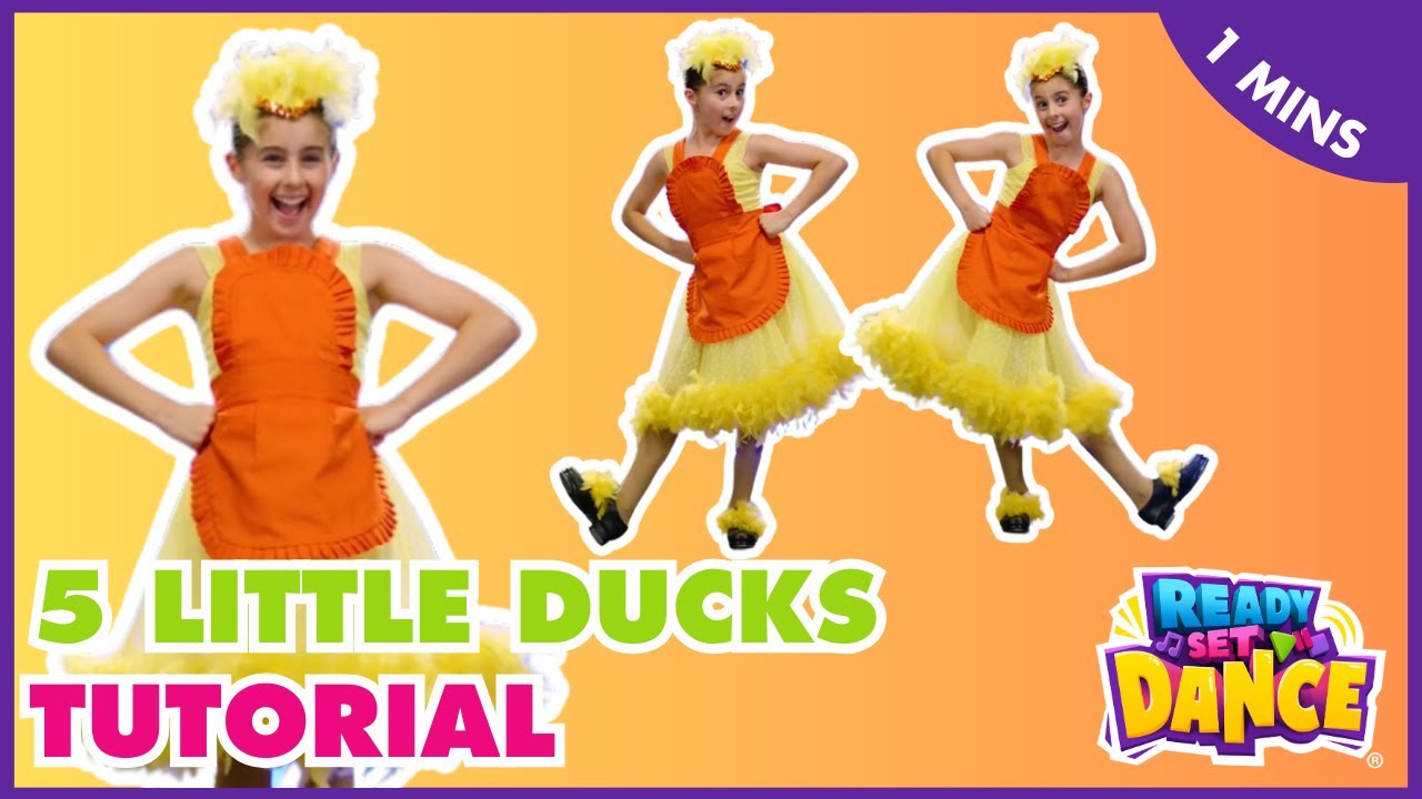 5 Little Ducks 🦆 - Tutorial | Learn to Count & Tap | Ready Set Dance ...