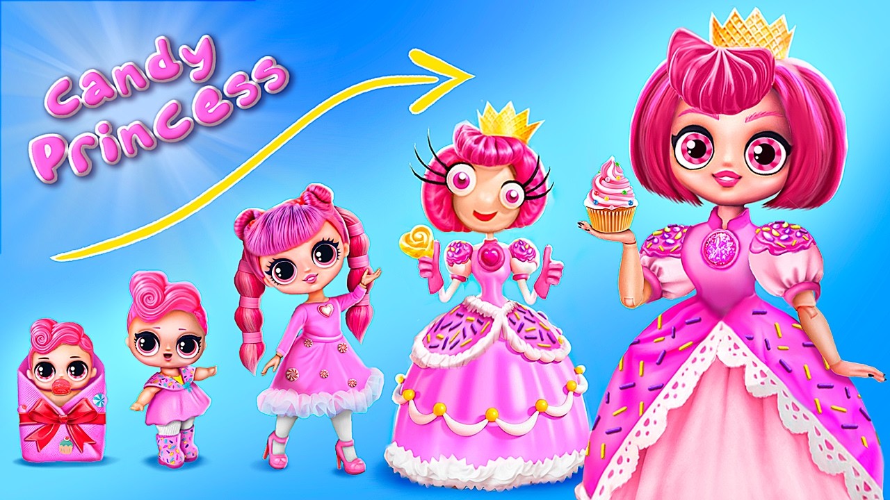 Candy Princess Growing Up 32 Diys For Lol Omg Youtube
