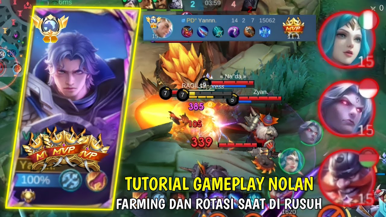 NOLAN FARMING DI RUSUH⁉️⁉️⁉️ GINI CARANYA FARMING DAN ROTASI NOLAN ...