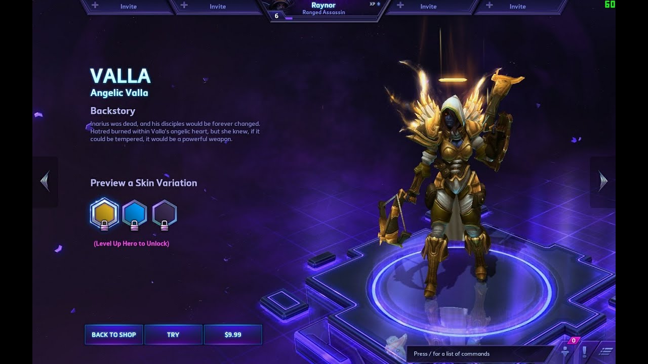 Heroes Of The Storm gameplay - Angelic Valla training - YouTube