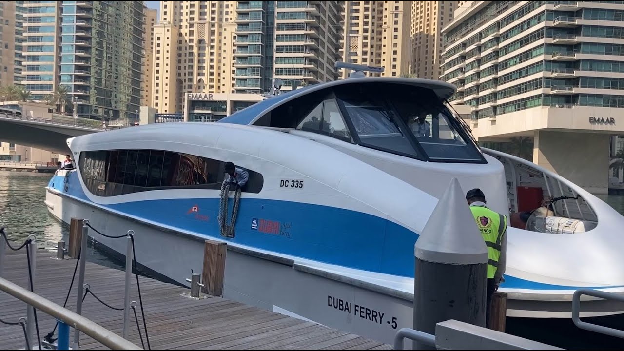 Dubai u novembru - RTA ferry line Marina - Al Ghubaiba - YouTube