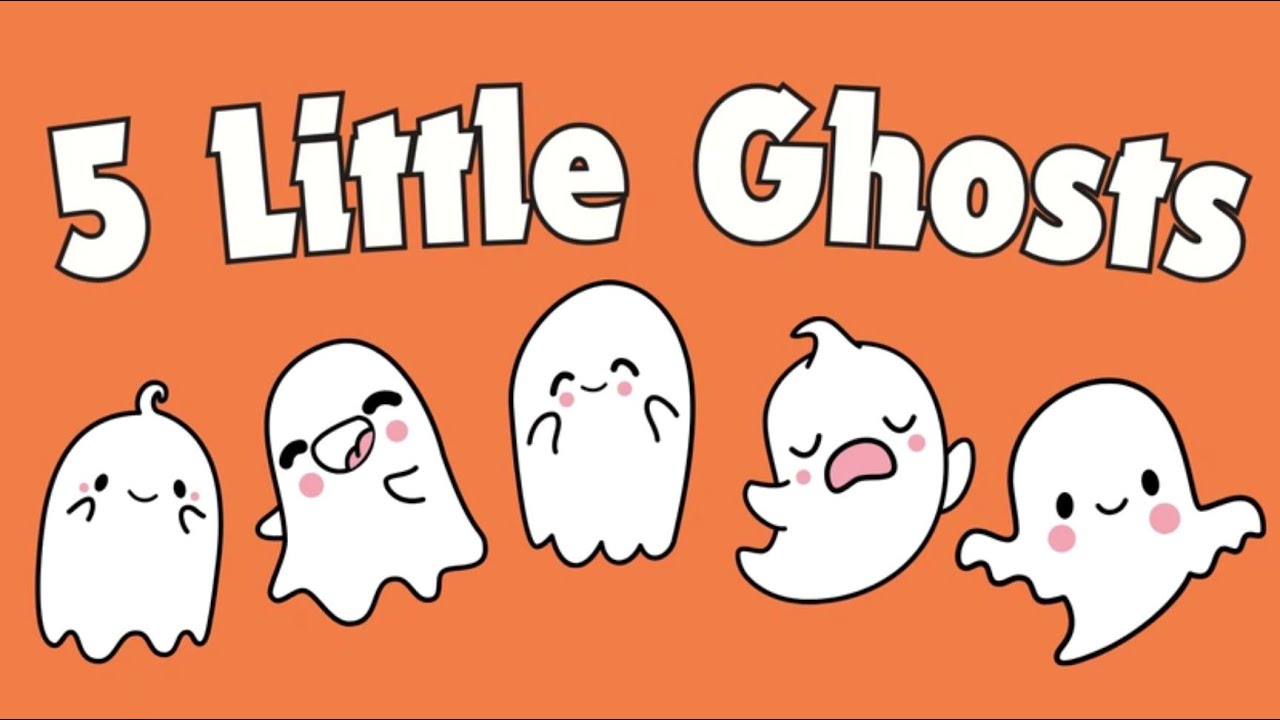 5 Little Ghosts (5 Little Ducks) Halloween Nursery Rhyme Song for ...