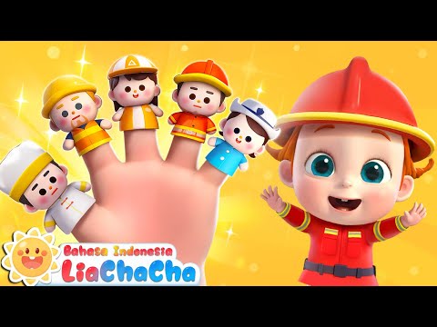 Lagu Jari Pekerjaan 👩‍🚒👨‍⚕️ | Lagu Profesi | Lagu Lucu | Lagu Anak-anak | LiaChaCha Bahasa Indonesia