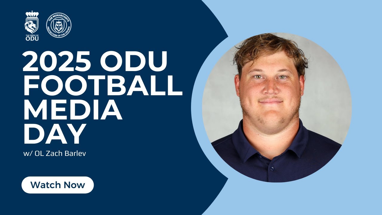 ODU Football Media Day 2025 - OL Zach Barlev - YouTube