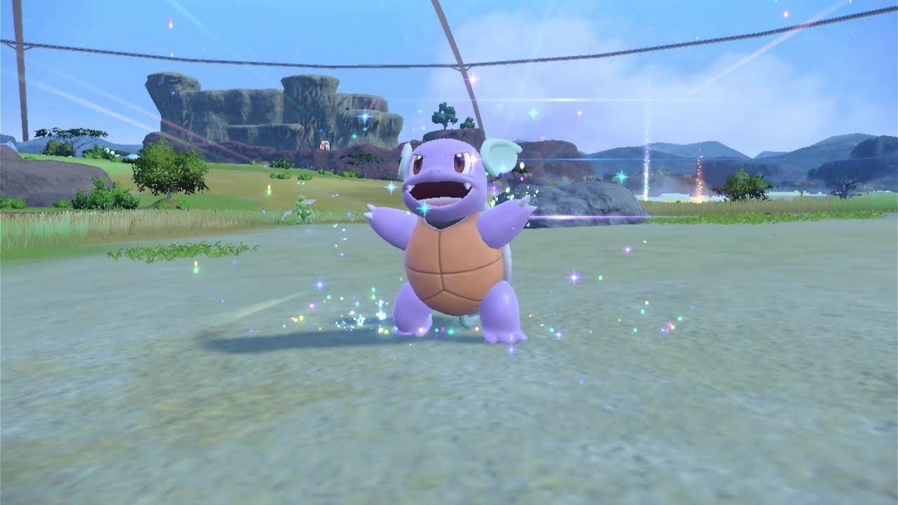 The turtle Pokemon is purple - YouTube