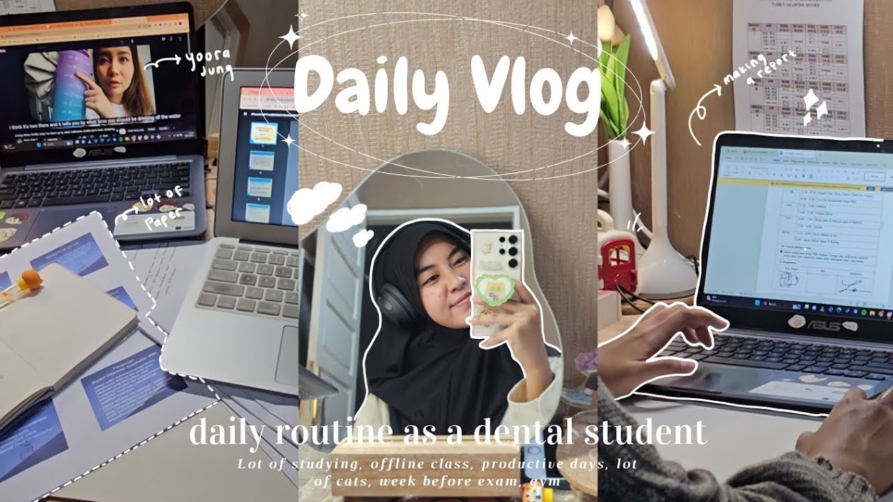 daily vlog 💌🎧: productive days, week before exam, lots of studying ...
