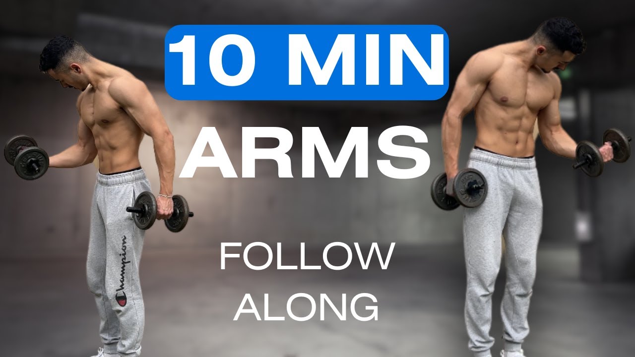 10-Minute Arm Workout: Get Huge Biceps & Triceps FAST! - YouTube