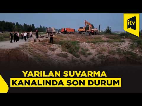Göyçayda Şirvan suvarma kanalı yarılıb