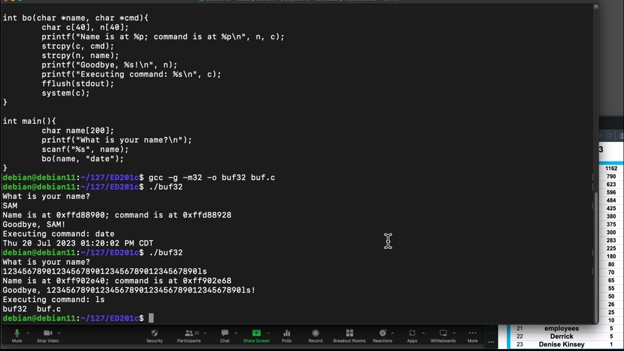 ED 201 Buffer Overflow 1 - YouTube