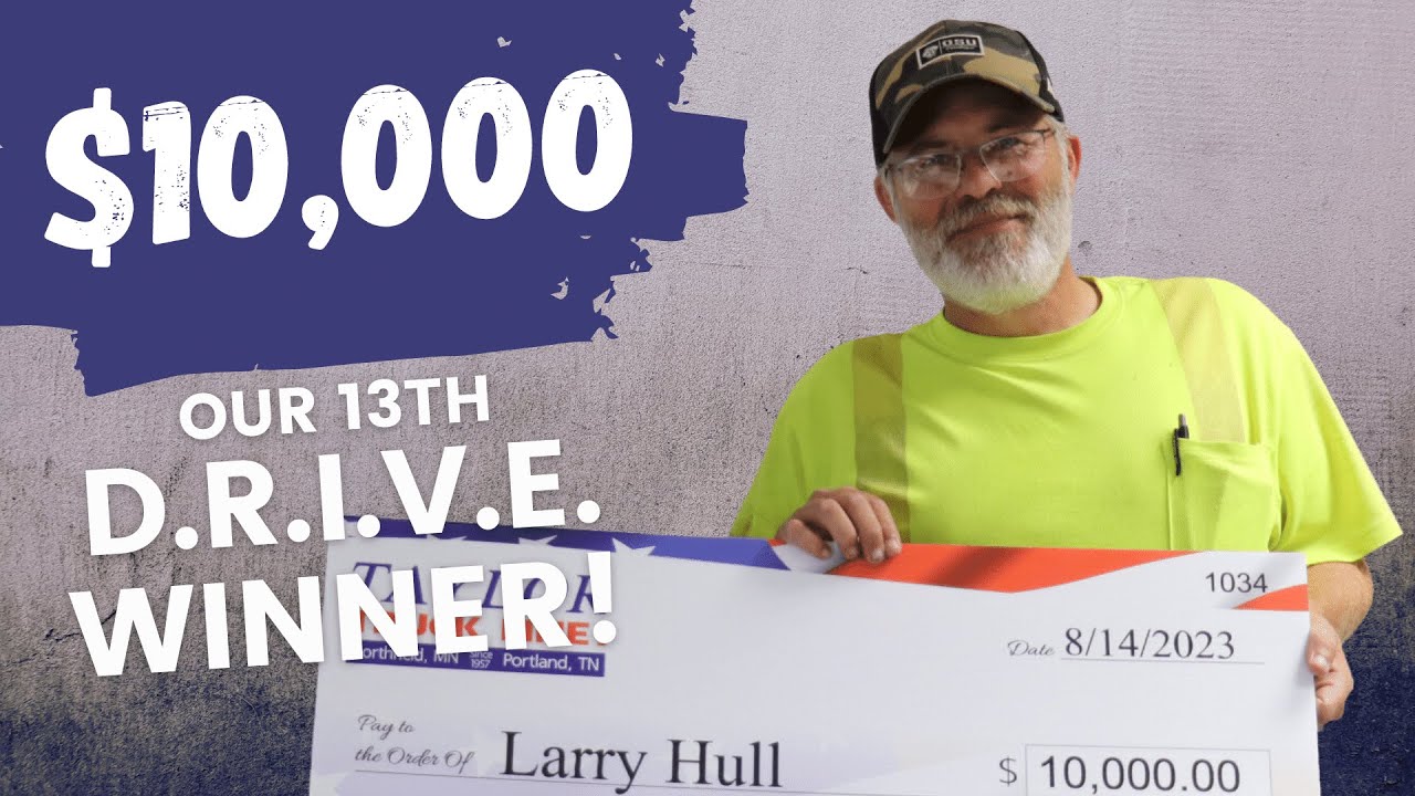 D.R.I.V.E. $10,000 Drawing | Our 13th Winner, Larry Hull - YouTube