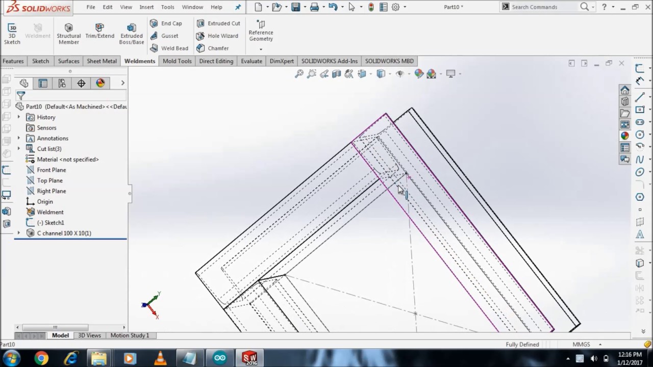 TRIM EXTEND WELDMENT SOLIDWORKS 2016 YouTube trim-extend-weldment-solidworks-2016-youtube