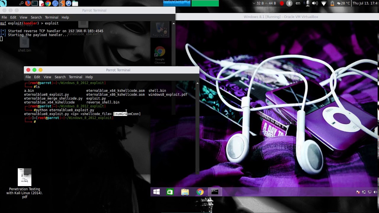 exploiting windows 8.1 | eternalblue | metasploit - YouTube