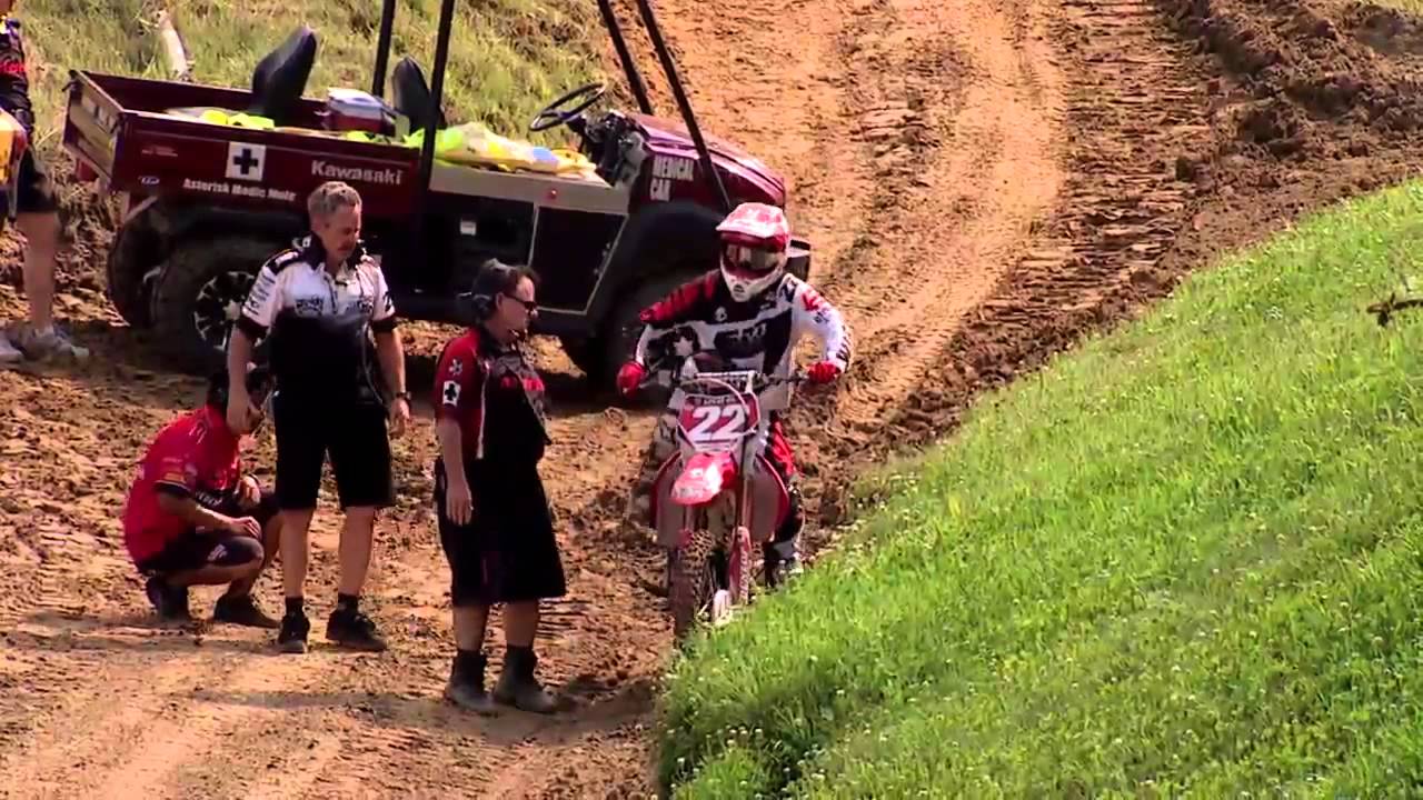 chad reed millville crash 2011 speed channel coverage ama motocross ...
